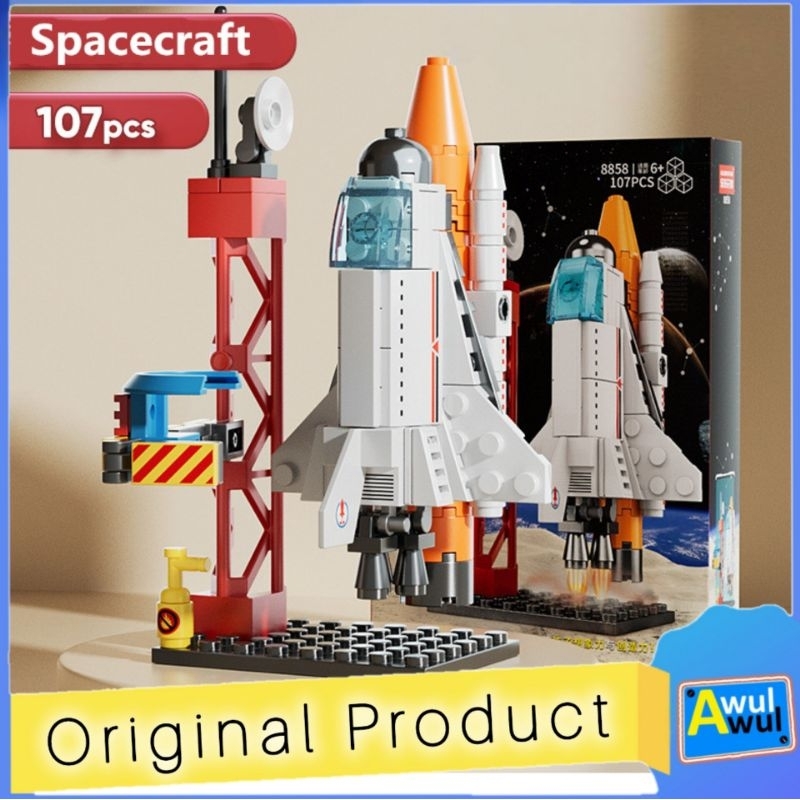 Jual LELE BROTHER Mainan Merakit Lego Block Model Rocket Spacecraft 107 ...