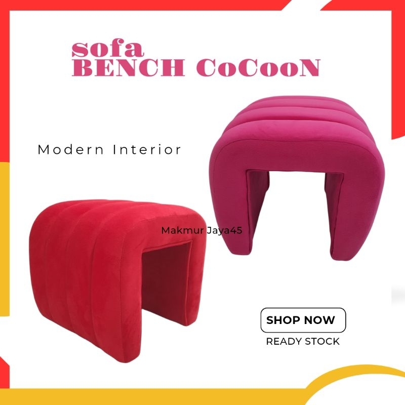Jual Sofa Puff - Sofa Bench / sofa CoCoon Minimalis Aesthetic Bahan ...