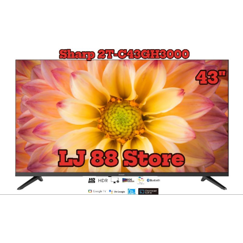 Jual Smart TV Android Sharp 43 inch 2T-C43GH3000 Garansi Resmi dan Full HD | Shopee Indonesia