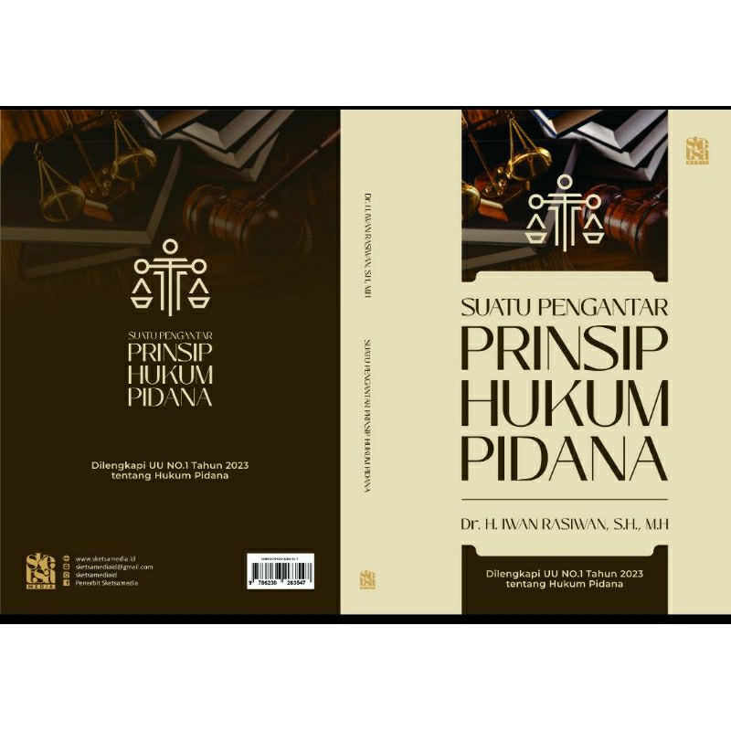 Jual BUKU TENTANG HUKUM - SUATU PENGANTAR PRINSIP HUKUM PIDANA - PENULIS Dr.H.IWAN RASIWAN, S.H ...