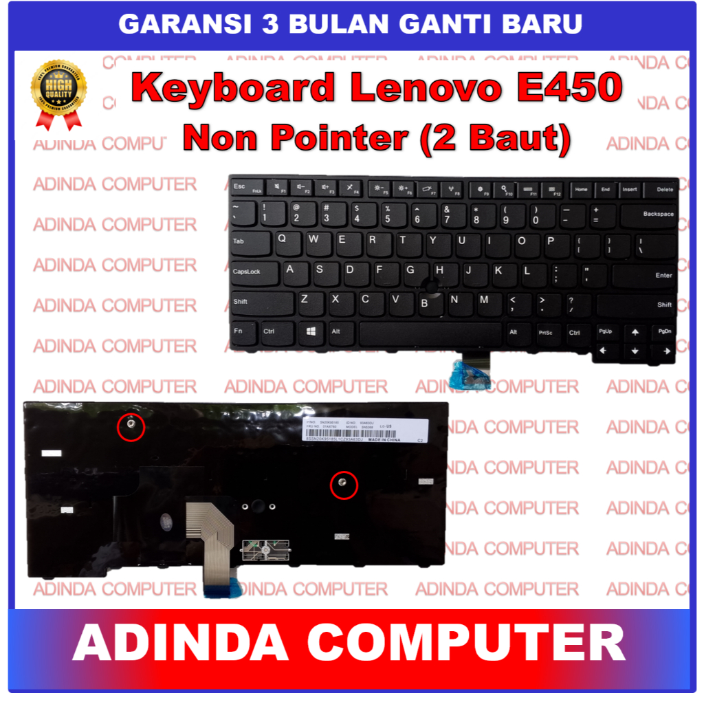 Jual PAY Keyboard Lenovo Thinkpad E450 L440 T431 T440 T450 W450 Pointer | Shopee Indonesia