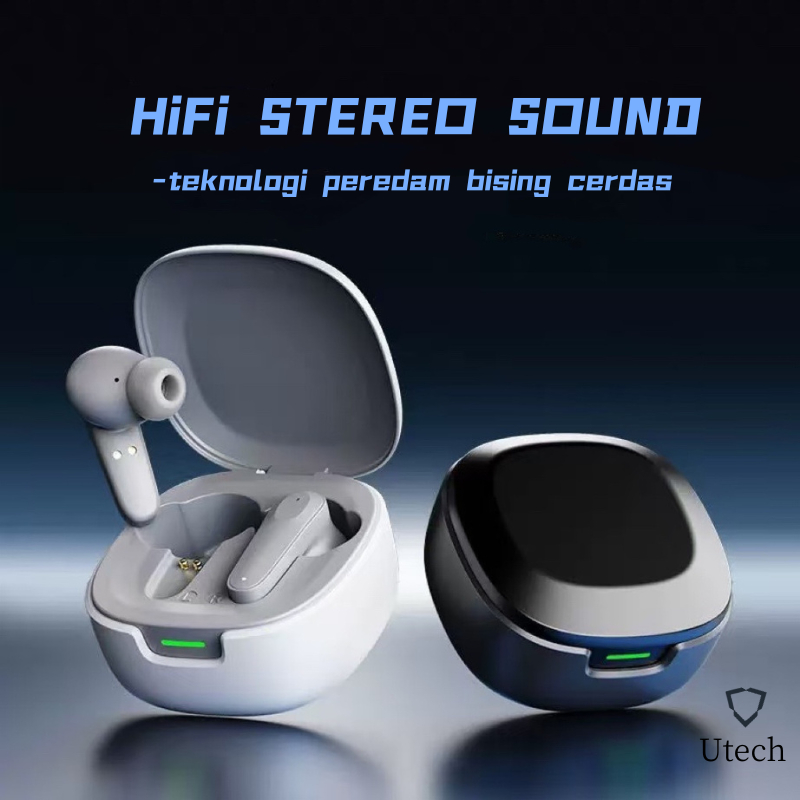 Jual Utech TWS True Wireless Earphone Gaming&Music Noise Canceling ...