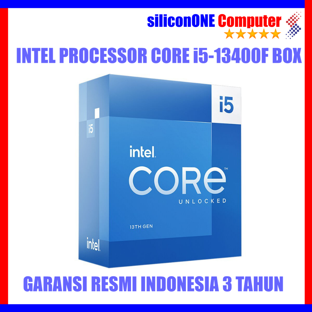 Jual Intel Core i5-13400F Processor BOX Raptor Lake LGA1700 13th | Shopee Indonesia