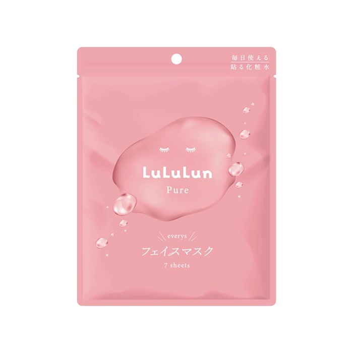 Jual Lululun Pure Pink Moist Face Mask 7 sheets | Shopee Indonesia