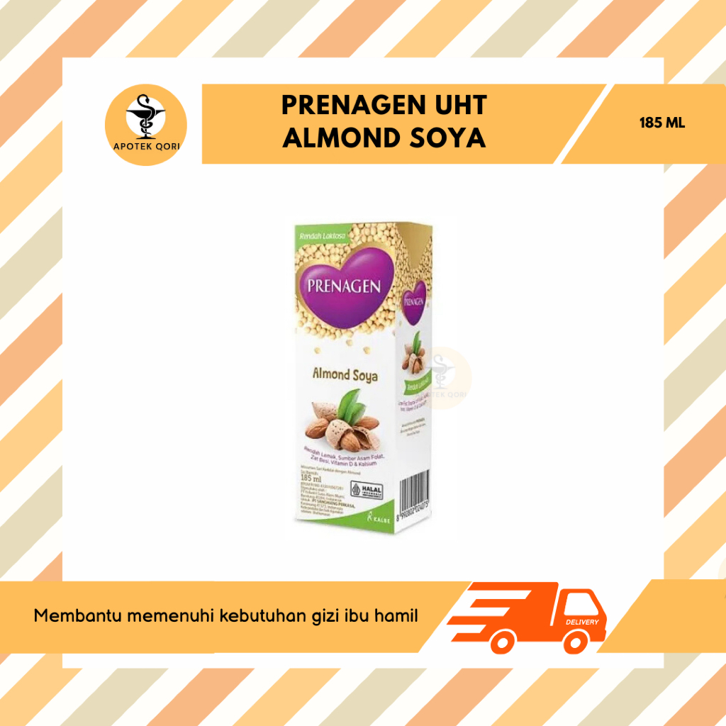Jual PRENAGEN UHT ALMOND SOYA 185 ML/SUSU UHT IBU HAMIL | Shopee Indonesia
