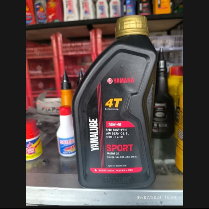 Jual yamlub sport oil SYNTHETIC API SERVICE SL Net. 1 Liter | Shopee ...