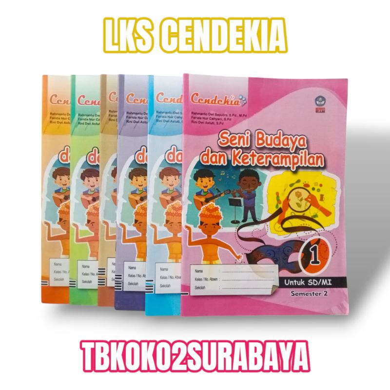Jual BUKU LKS SBDP SD KELAS 123456 SEMESTER 2 LKS CENDEKIA KURIKULUM ...