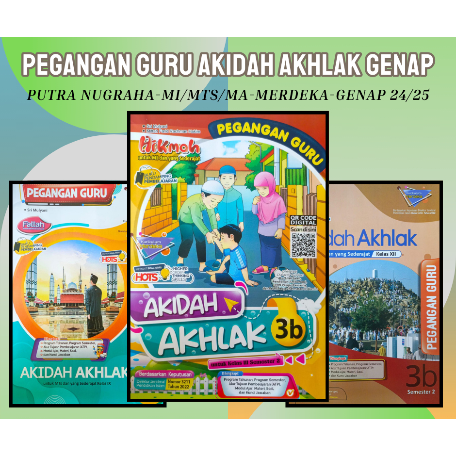 Jual Buku Pegangan Guru PG AKIDAH AKHLAK PUTRA NUGRAHA MI MTS MA Kelas 1 2 3 4 5 6 7 8 9 10 11 ...