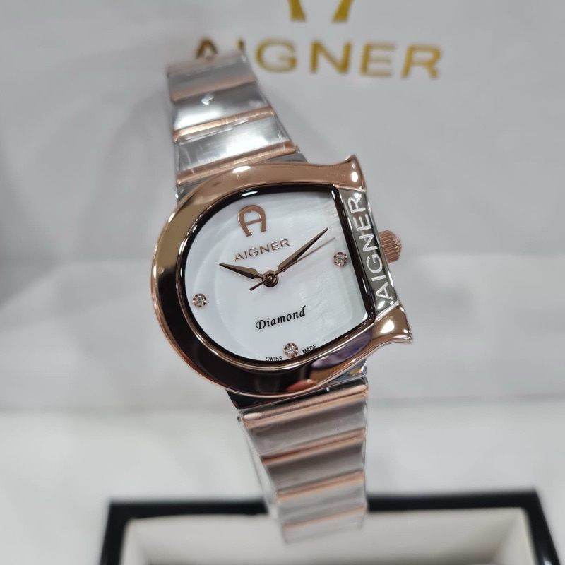 Jual jam tangan wanita Aigner Macera diamond super batrai,stainles ...