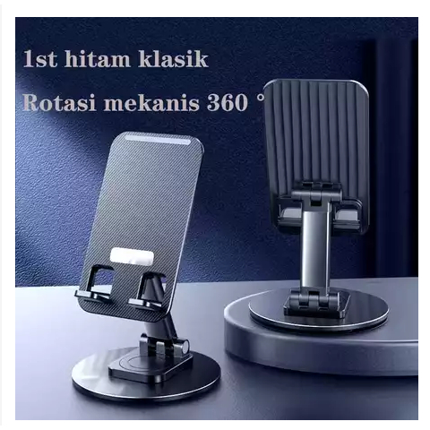 Jual POM Stand Hp Berdiri Phone Holder Rotation Minimalis Lipat Anti ...