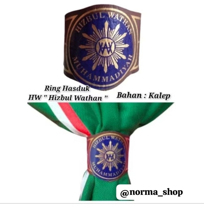 Jual Ring Hasduk HW " Hizbul Wathan " Bahan : Kalep( Sablon ) | Shopee ...