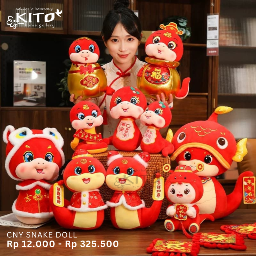 Jual KITO Boneka Imlek Ular 2025 Dekorasi / CNY Snake Doll | Shopee ...