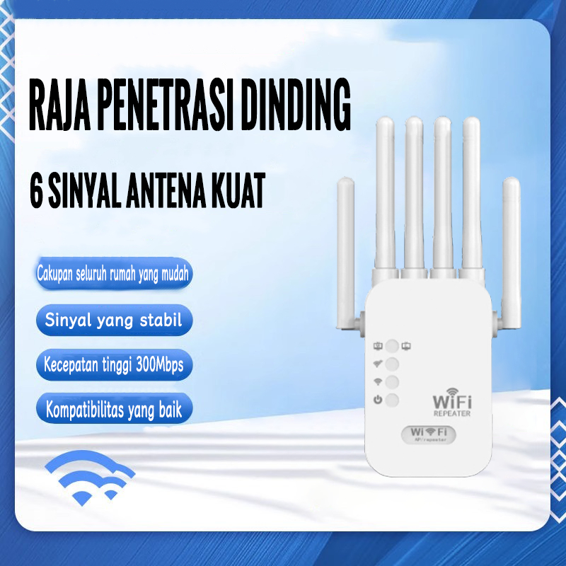 Jual [COD]Pemancar Nirkabel Sinyal Jaringan 6 Antena Penguat Dual ...