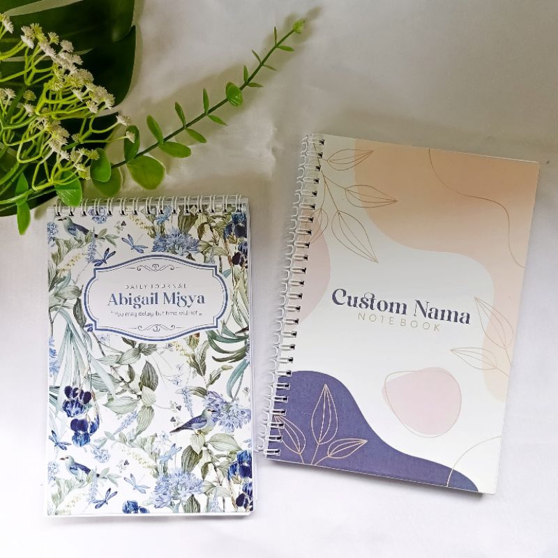 Jual Notebook Spiral Softcover Custom Desain Cover Ukuran A5 Isi 100 ...