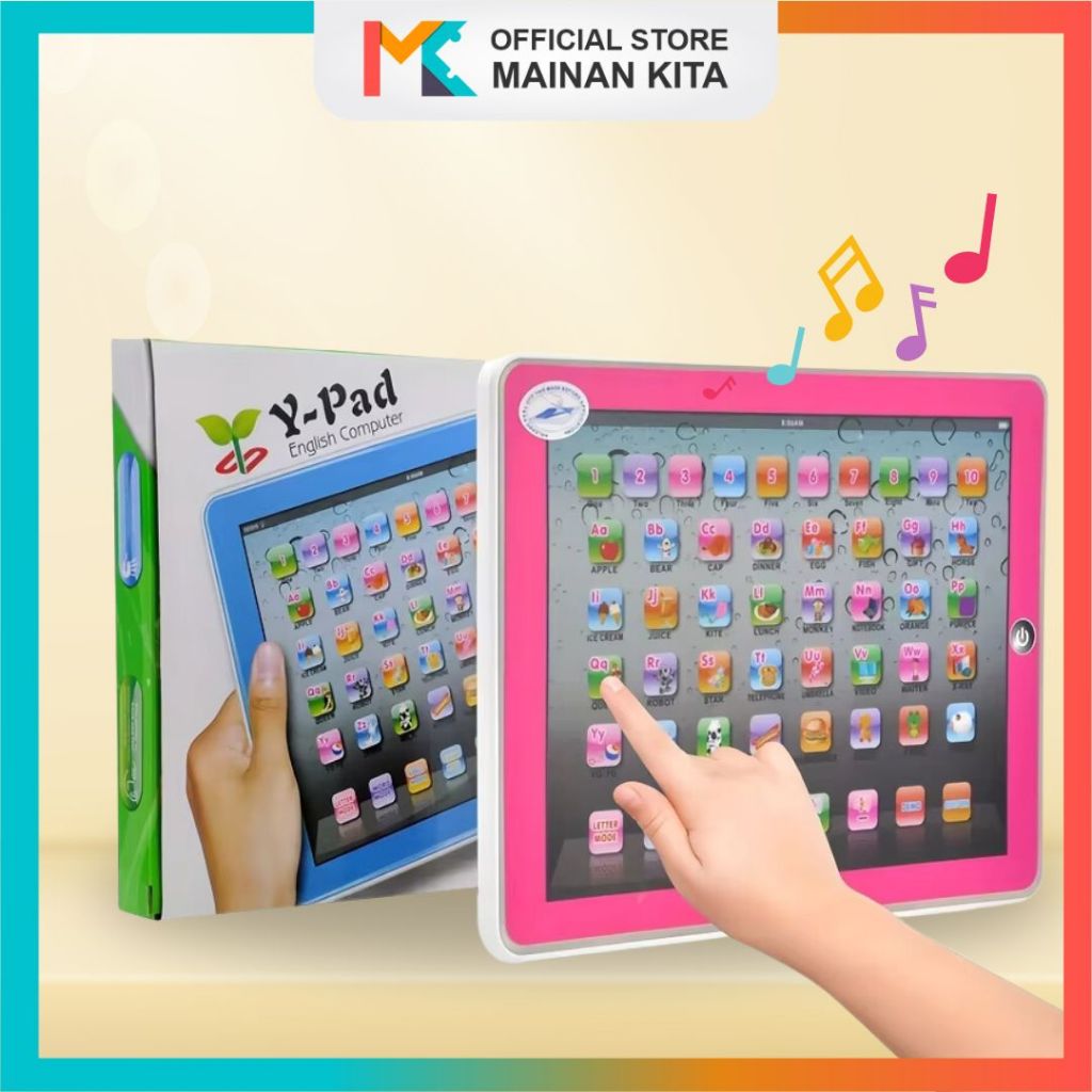 Jual MK410 Mainan Edukasi Anak Y-Pad Interaktif, Tablet Belajar ABC ...