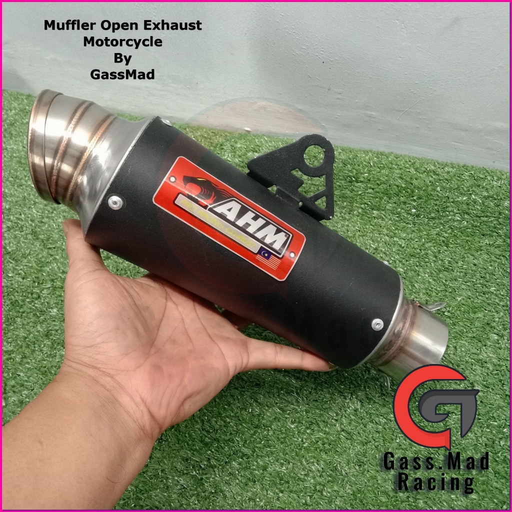 Jual AHM Muffler Open Exhaust Motorcycle / Tube only 51 mm diameter ...