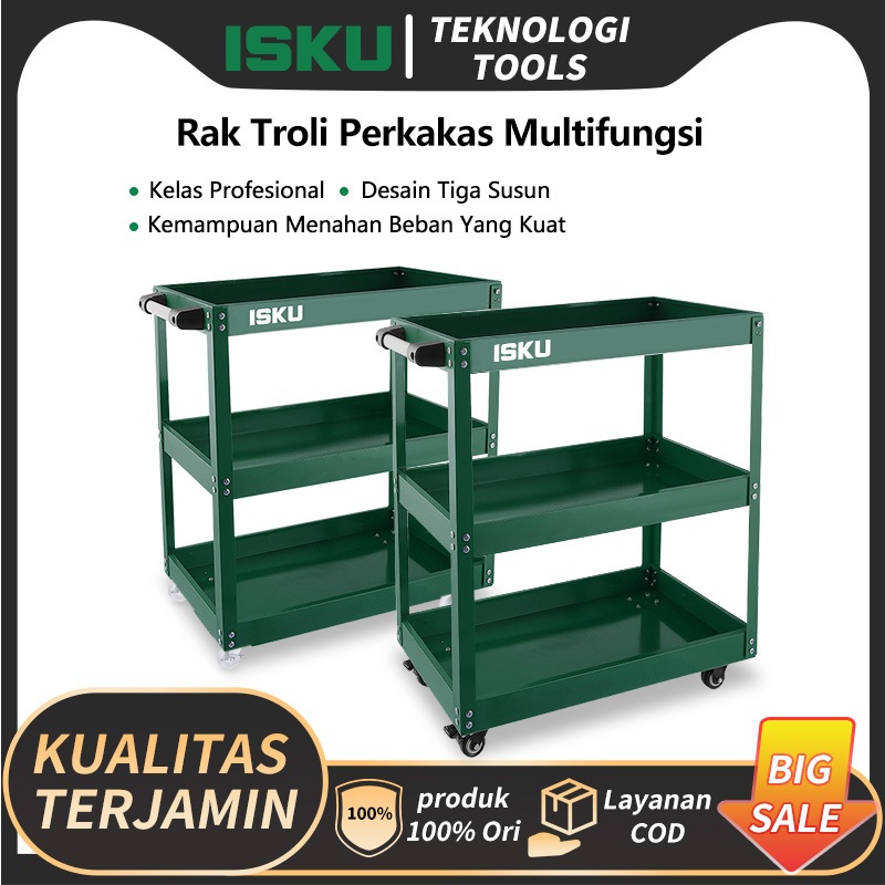 Jual ISKU Troli Bengkel 3 Susun Adalah Lemari Perkakas Beroda untuk ...