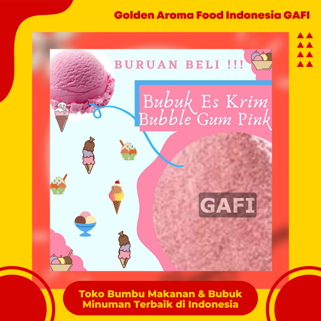 Jual Bubuk Eskrim Buble Gum Pink 1 Kg Murah Meriah Terdekat Kiloan ...