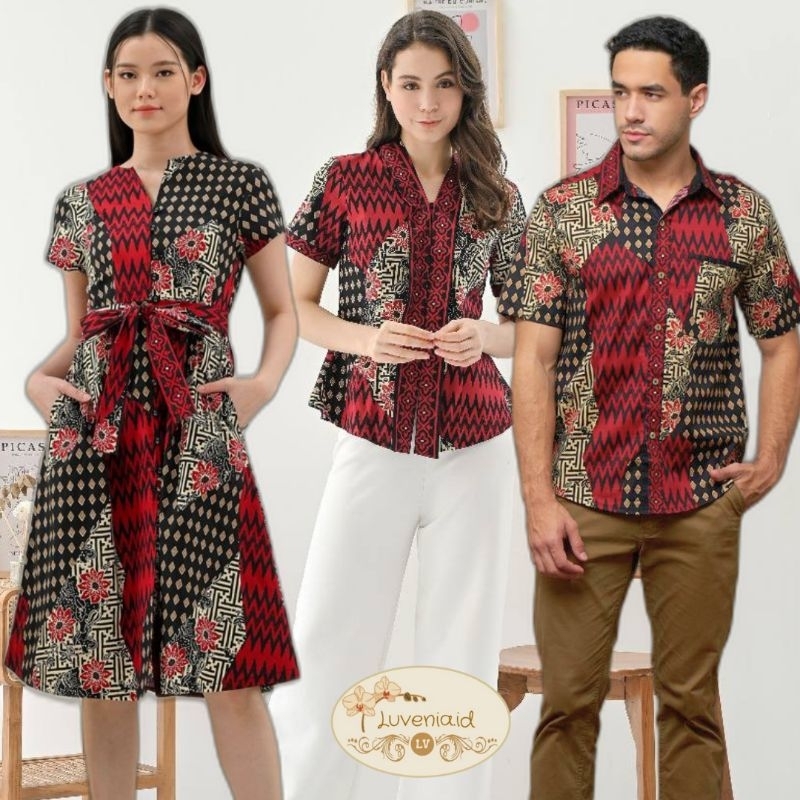 Jual Couple Set ASB Series/Batik Pria Wanita Modern Standart -Jumbo ...