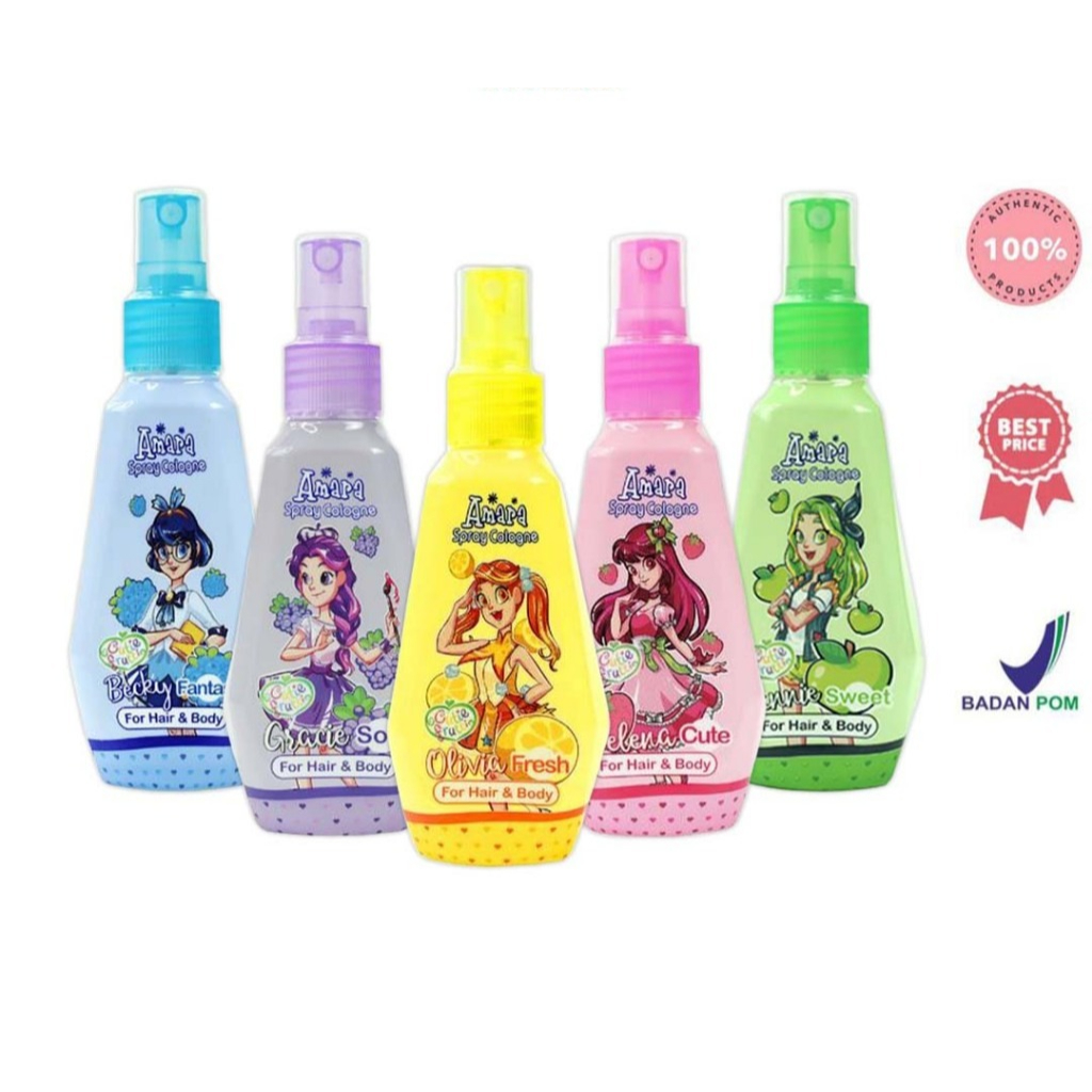 Jual AMARA Spray Cologne Hair & Body / Parfum Anak / Cologne Anak 100ml ...