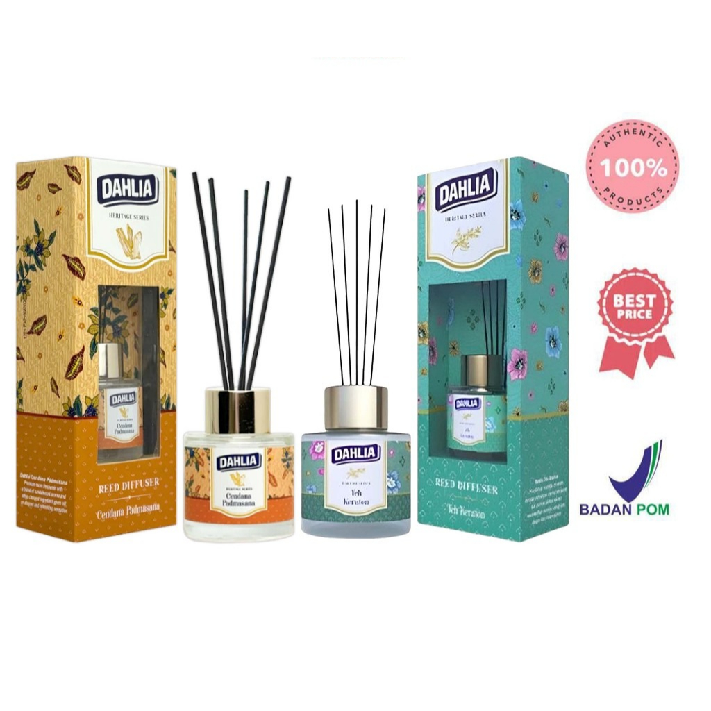 Jual DAHLIA Reed Diffuser Heritage Series Teh Keraton Set | Refill ...