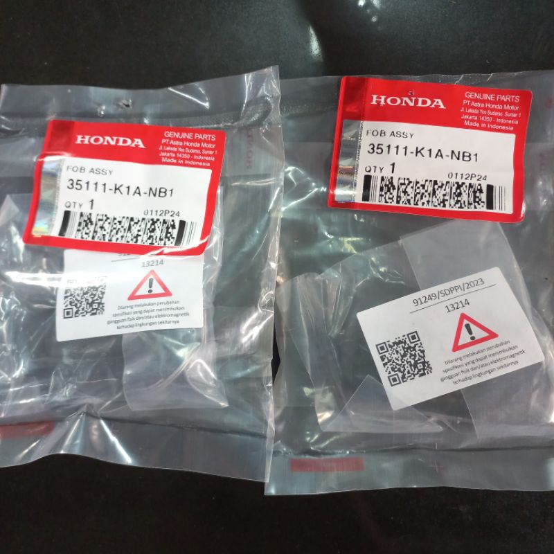 Jual FOB ASSY - REMOTE/KEYLESS ORIGINAL HONDA BEAT 2024 - 35111K1ANB1 ...
