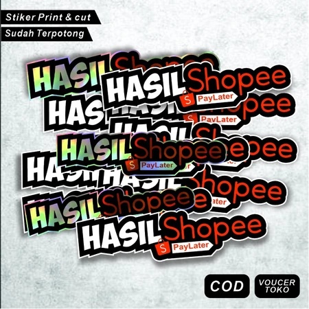 Jual sticker shopee paylater project cutting viral stiker motor ...