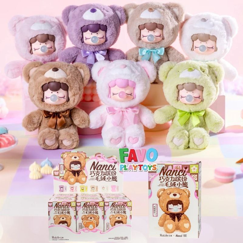 Jual ROLIFE Nanci Colorful Chocolate Cutie Bears Series Plush Dolls Blind Box | Shopee Indonesia