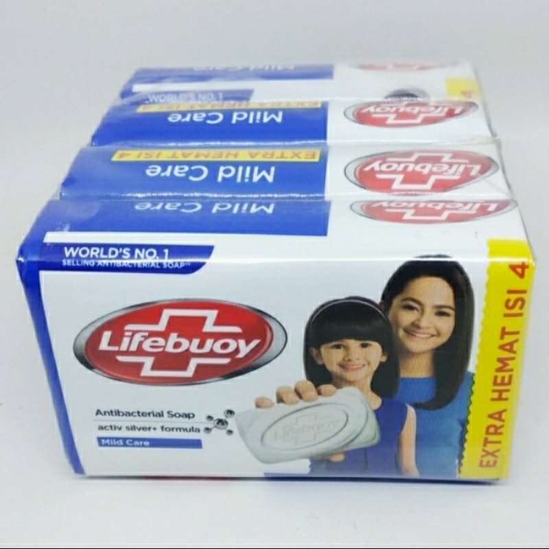 Jual Lifebuoy Antibacterial Soap Active Silver+ formula Mild Care 60gr | Shopee Indonesia