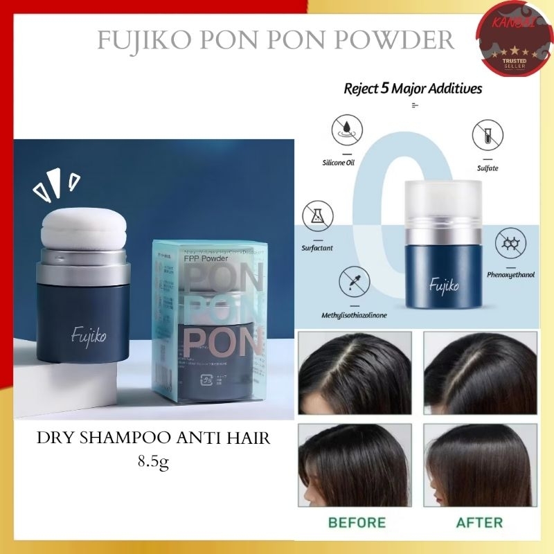 Jual Fujiko Pon Pon Powder Dry Shampoo Anti Hair - Original Japan | Shopee Indonesia