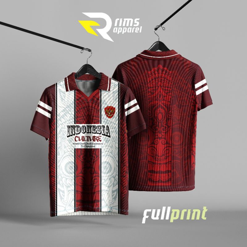 Jual JERSEY TIMNAS INDONESIA CULTURE FANTASY RETRO VINTAGE / Jersey ...