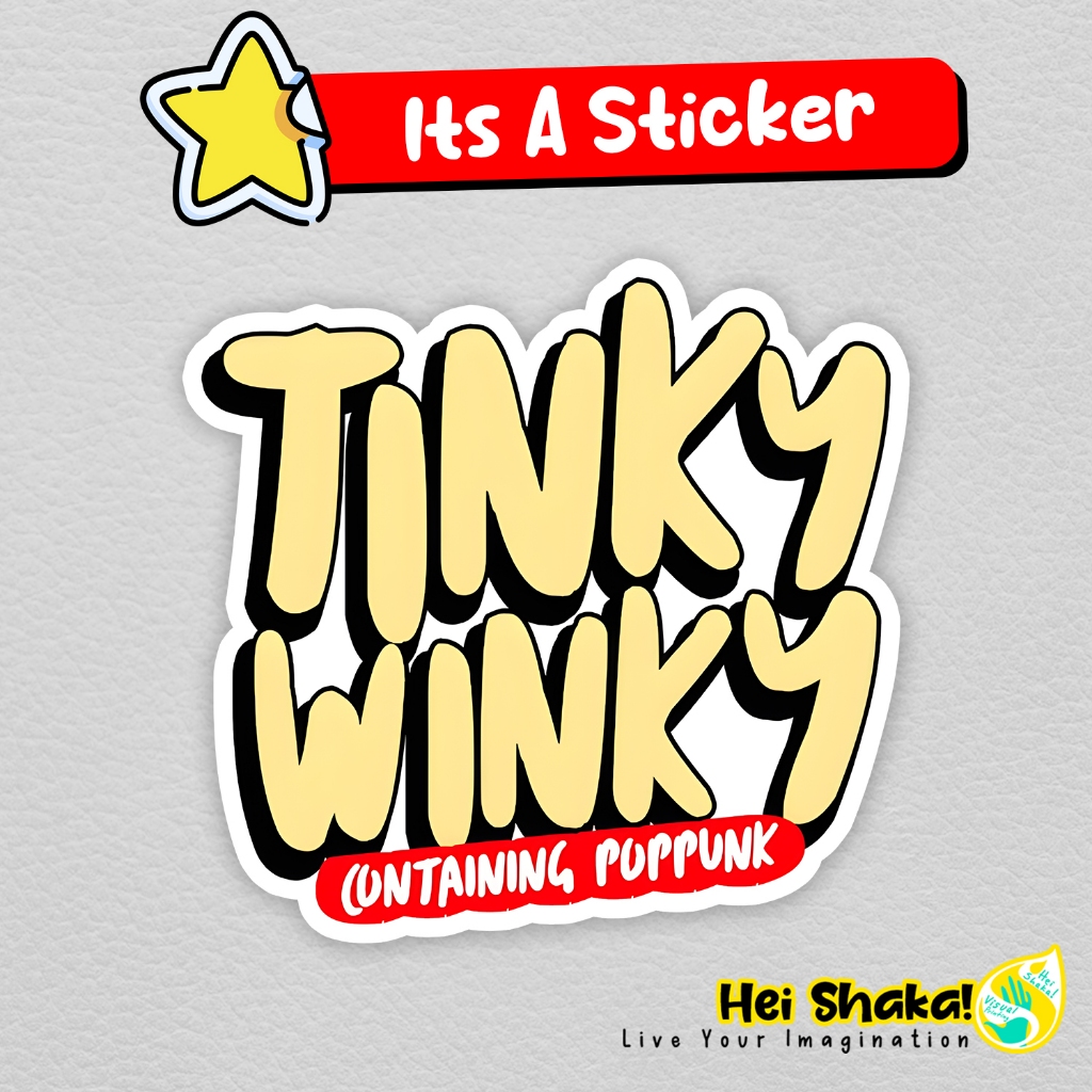 Jual Heishaka Stiker Tinky Winky Sticker Band Musik Pop Punk Vinyl Anti ...