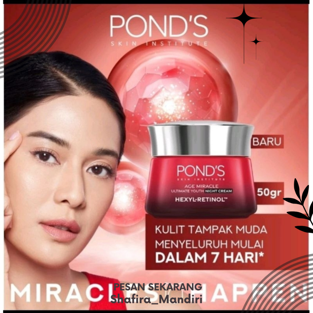 Jual Ponds Night Cream / Ponds Age Miracle Night Cream 50 Gr | Shopee ...