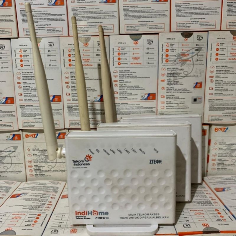 Jual ZTE ZXHN H108N (Router & Adaptor) ADSL Acespoint Wifi Single Bad ...