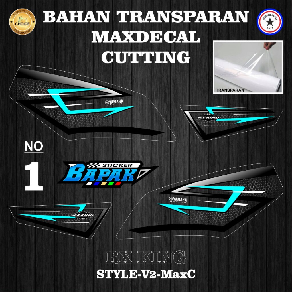 Jual Stiker Striping Bahan Transparan UV Maxdecal Motor RX KING Variasi ...