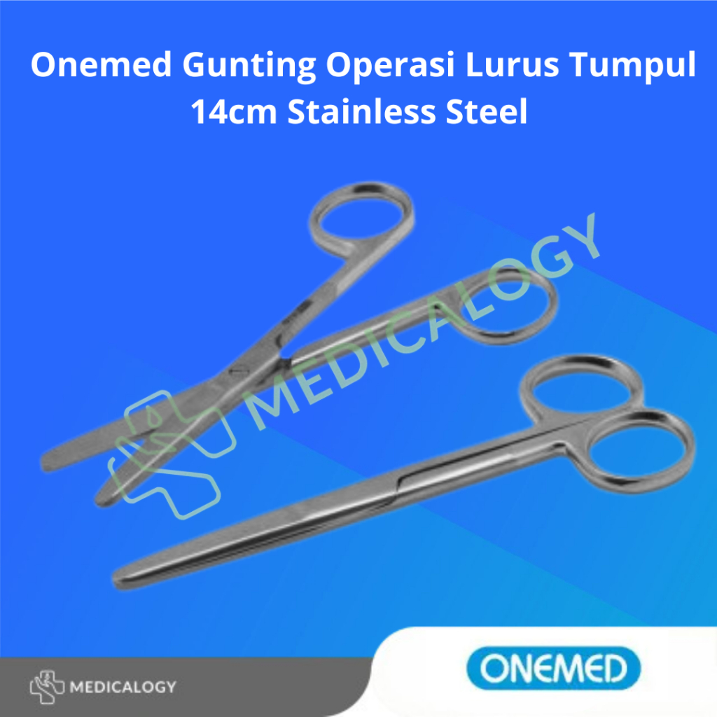 Jual Onemed Gunting Operasi Lurus TA/TU 14cm A Scissor Scissors Besi ...