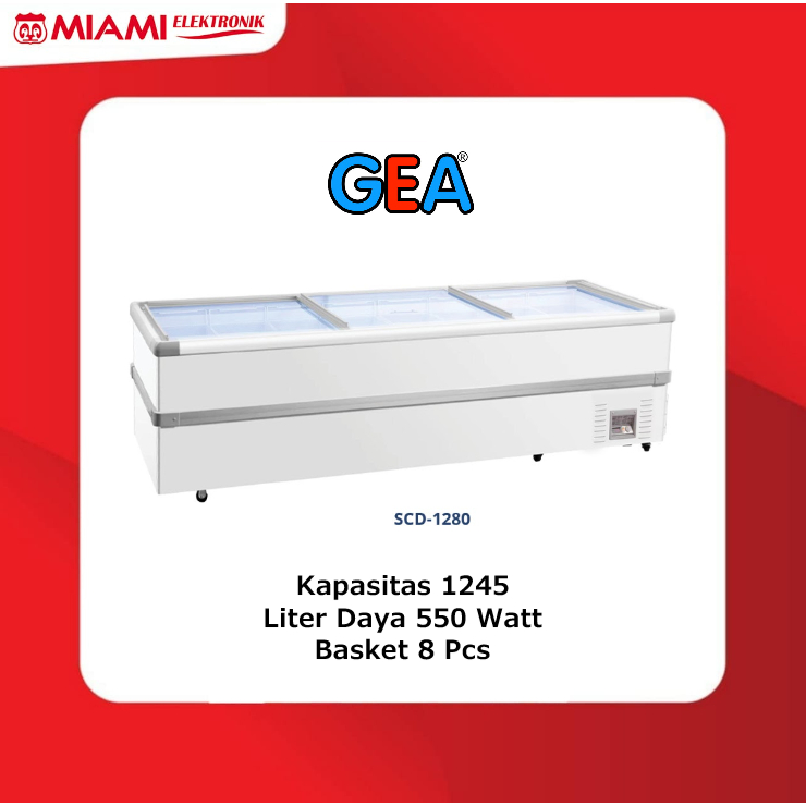 Jual GEA SCD-1280 / SCD1280 Island Freezer 1245 Liter 550 Watt 8 ...