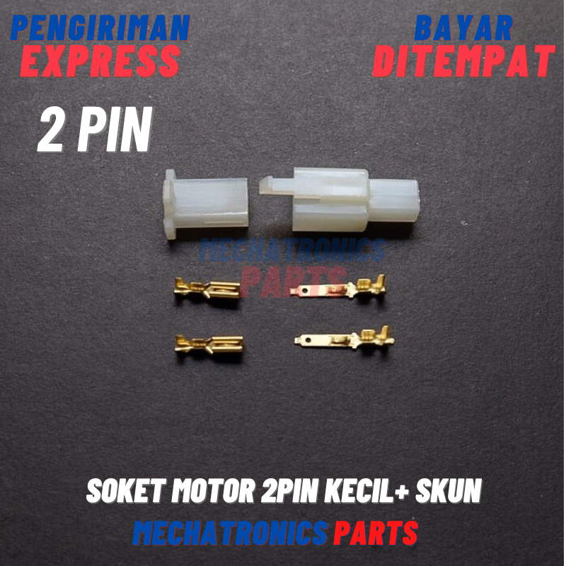 Jual SOKET MOTOR 2PIN KECIL+ SKUN LENGKAP SOCKET 2PIN KONEKTOR KABEL ...