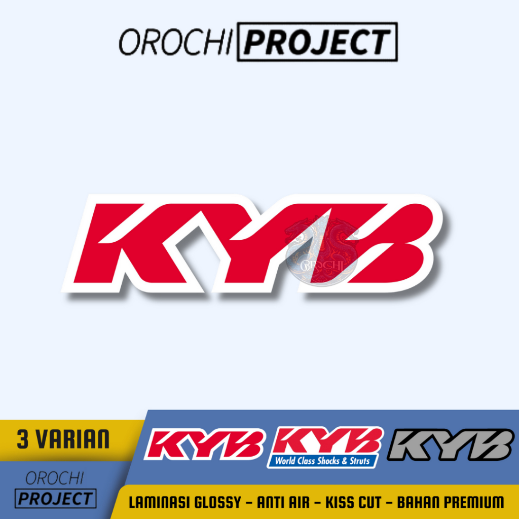 Jual Sticker Stiker Brand Logo KYB Vinyl Glossy Anti Air HP Laptop Tumbler Motor Helm | Shopee ...