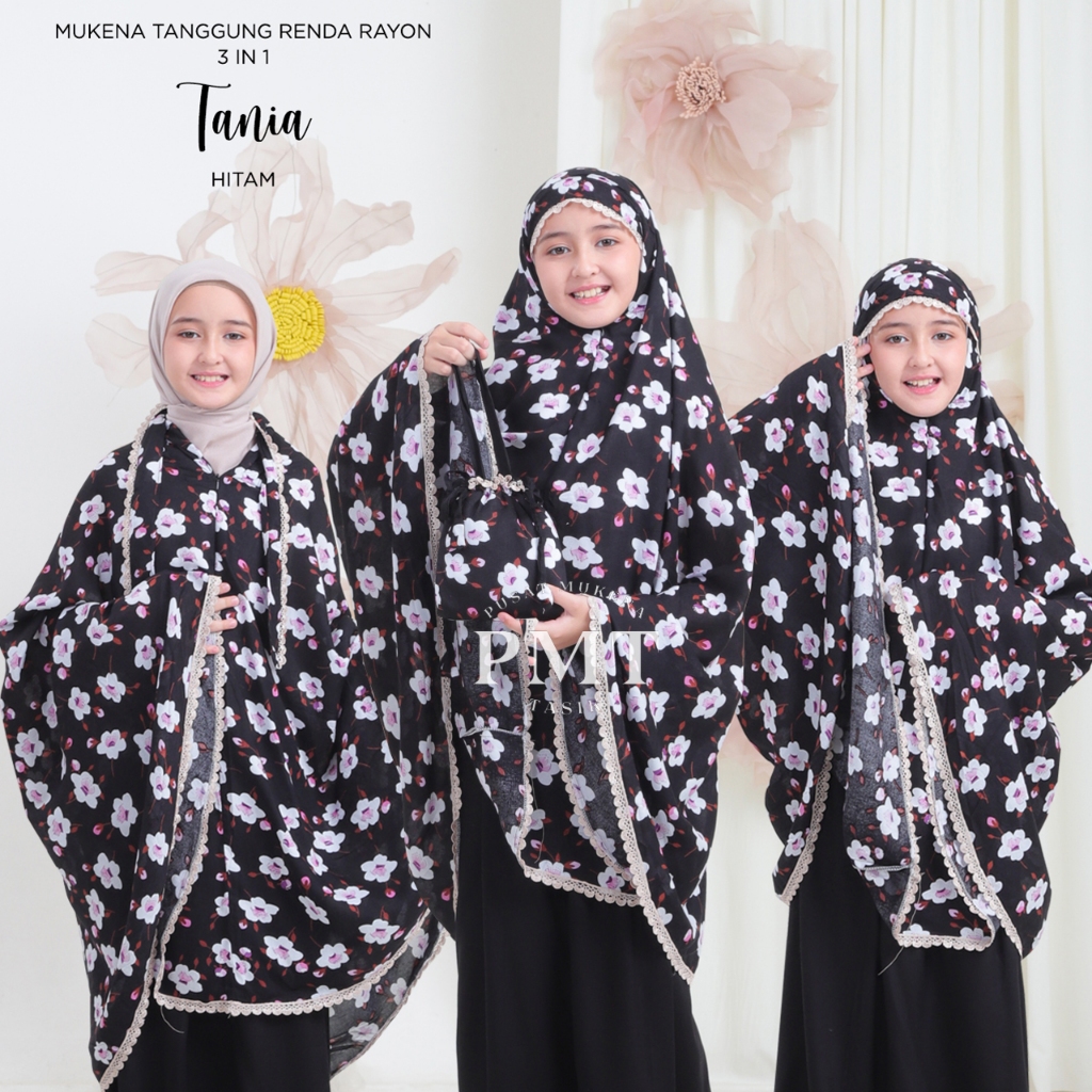 Jual PUSAT MUKENA TASIK - MUKENA ANAK TANGGUNG RENDA RAYON 3 IN 1 TANIA ...