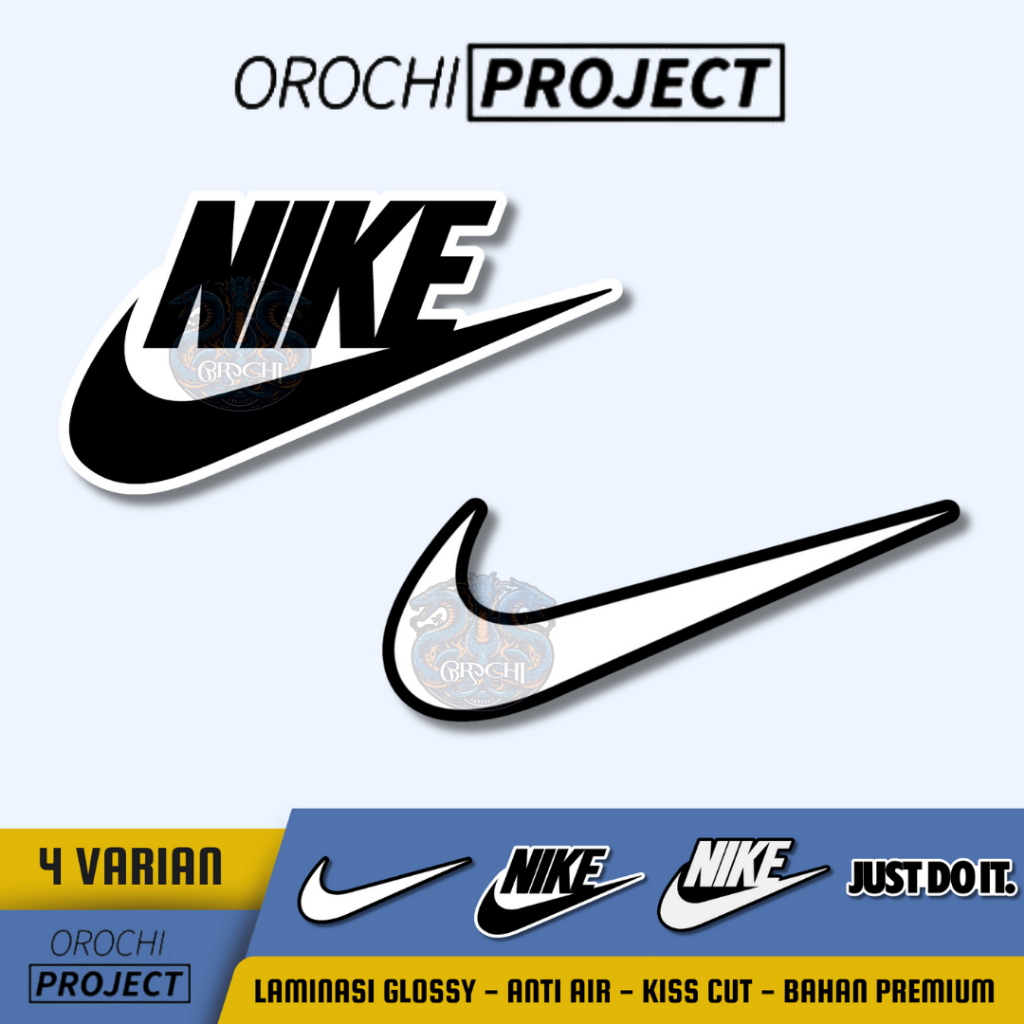 Jual Sticker Stiker Brand Logo NIKE Vinyl Glossy Anti Air HP Laptop ...