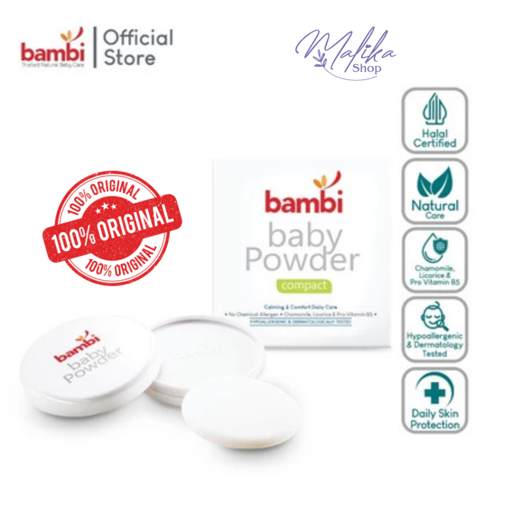 Jual Bambi Baby Powder Compact / reffill | Shopee Indonesia