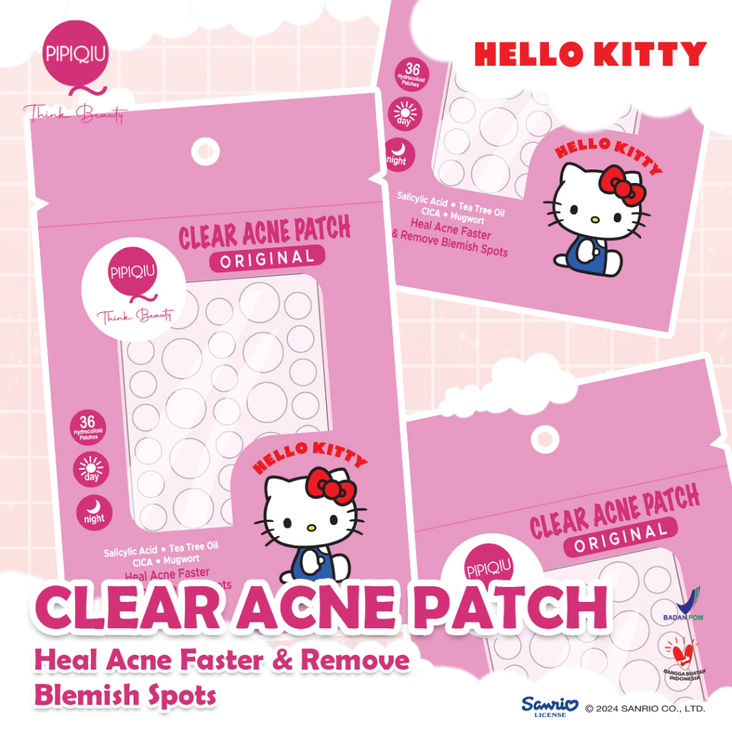 Jual Pipiqiu Acne Patch Hello Kitty 1 Sachet Isi 36pcs ( PAP KT 1 ...