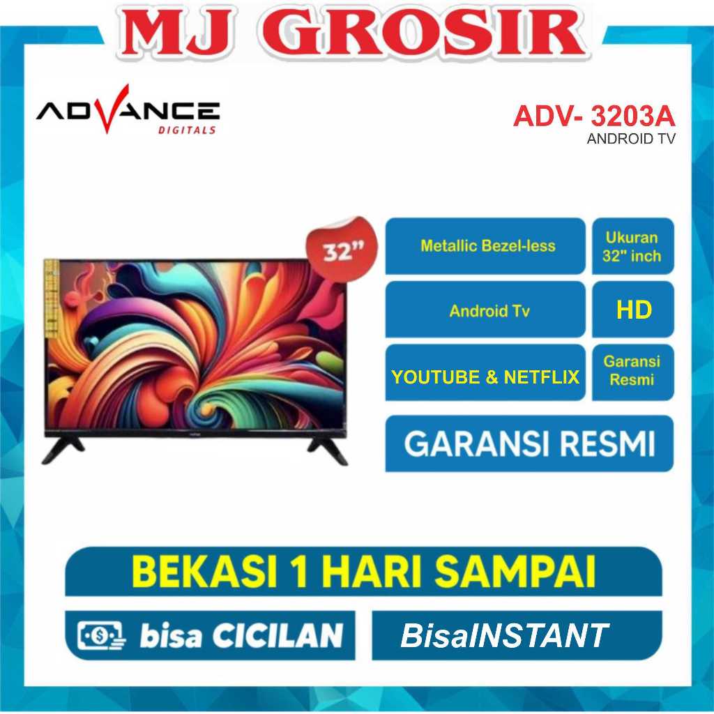 Jual LED TV ADVANCE 32" 3203 A 32 INCH ANDROID TV | Shopee Indonesia
