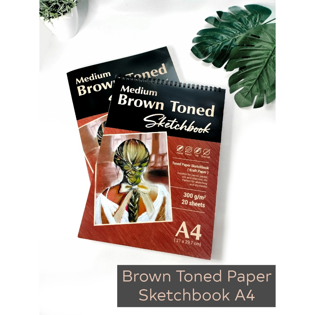Jual Brown Toned Paper Sketchbook A4 300g / Sketchpad / Buku Gambar ...
