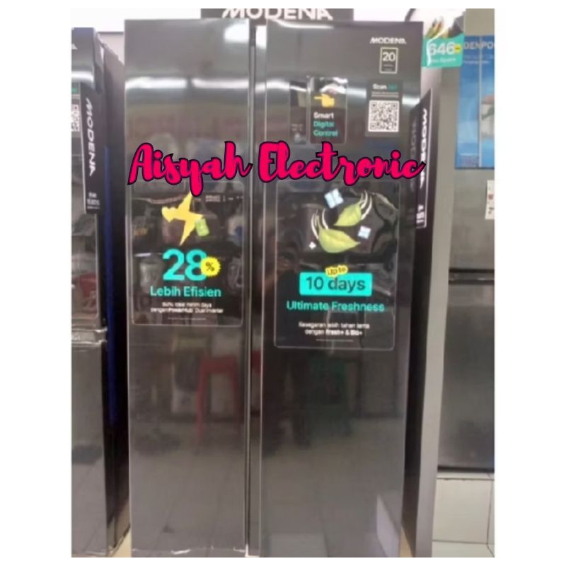 Jual KULKAS SIDE BY SIDE MODENA 650 LITER GARANSI RESMI | Shopee Indonesia