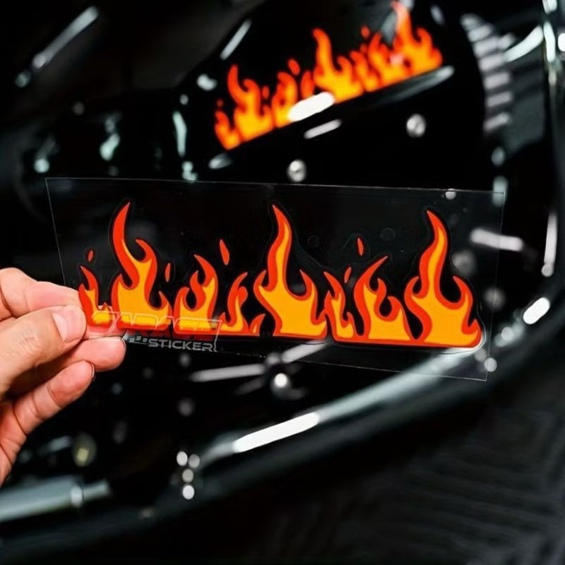 Jual Sticker cutting api list sepeda motor helm variasi terbaik Stiker ...