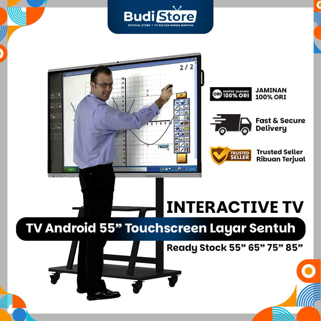 Jual Budi Store TV Android 55" Touchscreen Layar Sentuh HDFocus ...