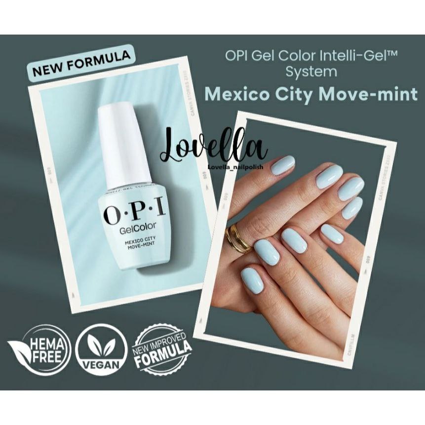 Jual OPI Gel Color Mexico City Move-mint ( OPI ORIGINAL / OPI Nail ...