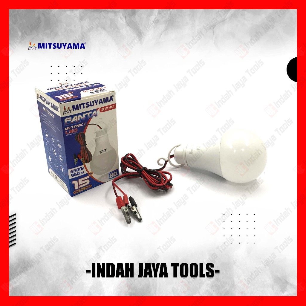 Jual MITSUYAMA FANTA Lampu Led DC 12V 15 Watt - Aki Bohlam Emergency Darurat Cahaya Putih ...